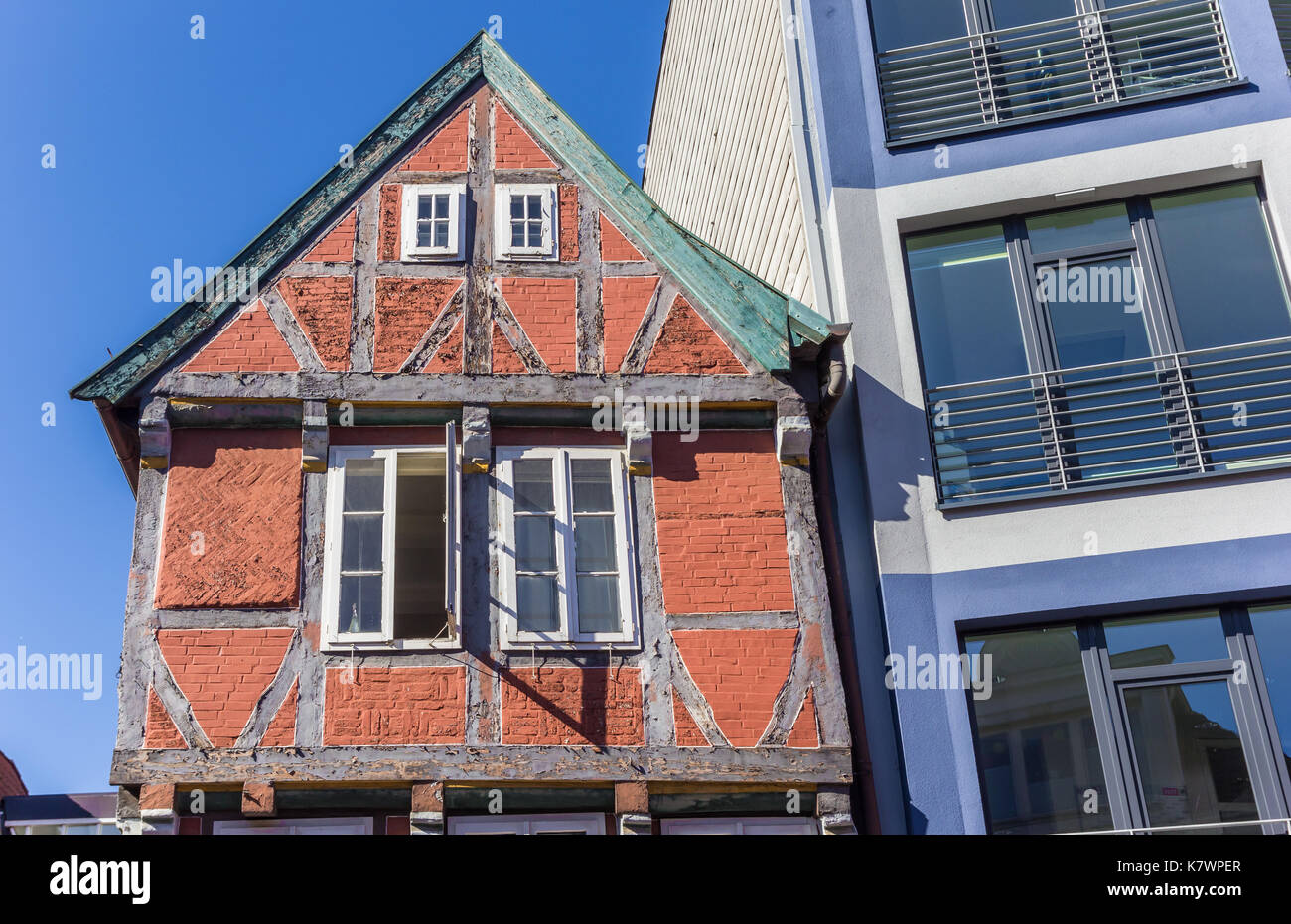 Old and new buildings in the center of Stade, Germany Stock Photo - Alamy