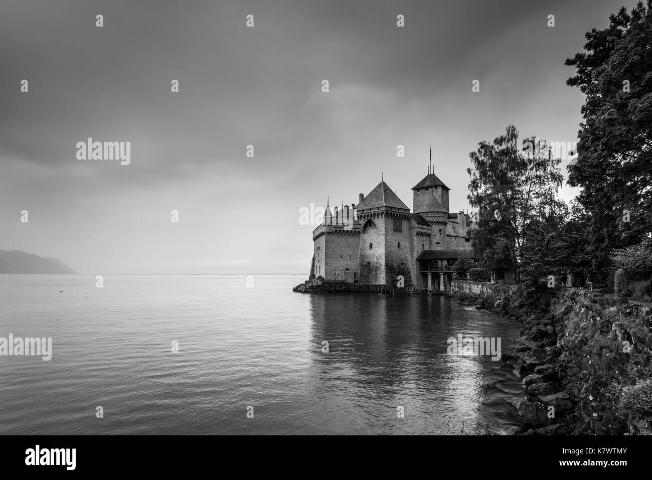 Fort de chillon Black and White Stock Photos & Images - Alamy