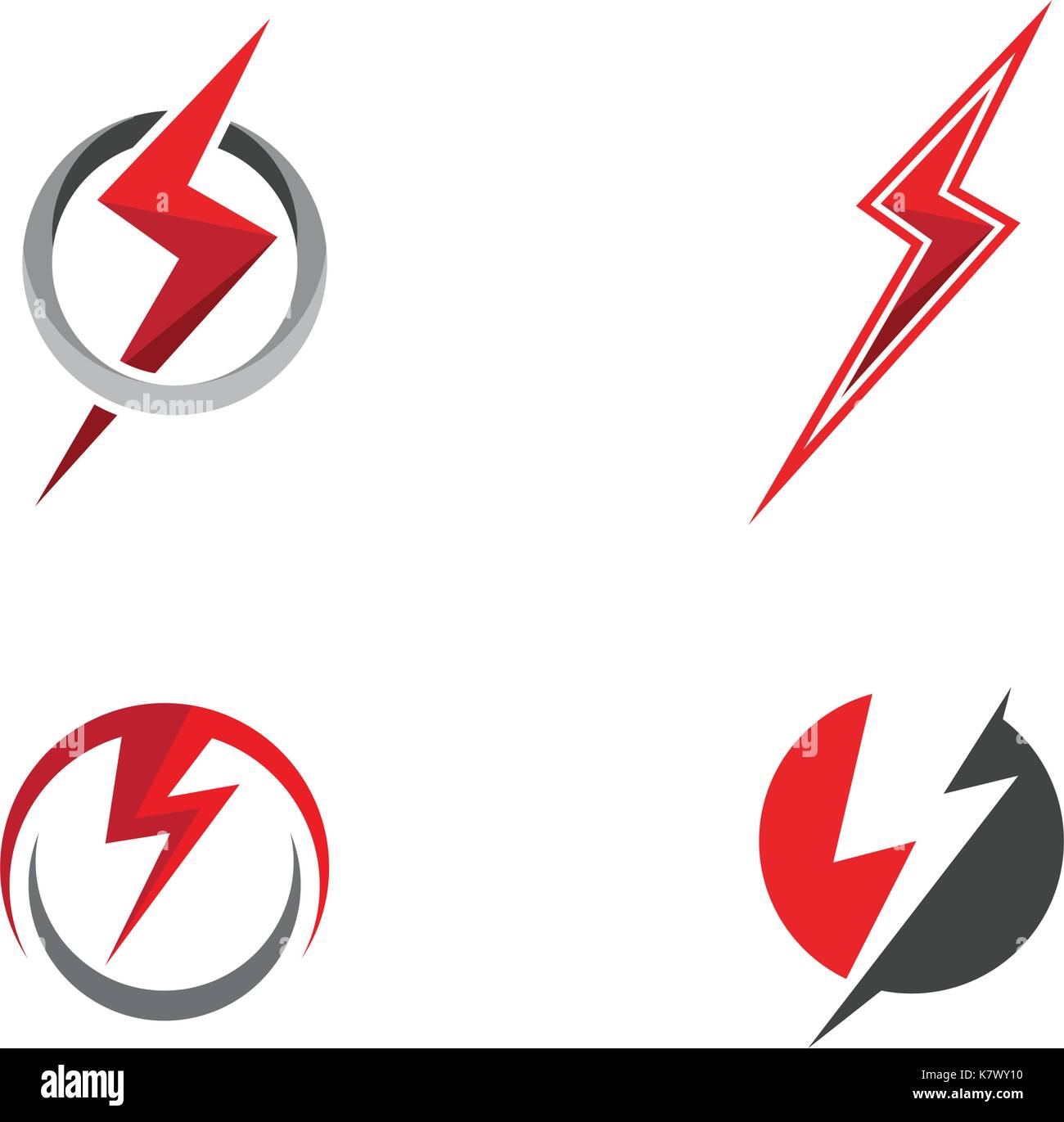 Lightning Logo Template vector icon illustration design Stock Vector ...