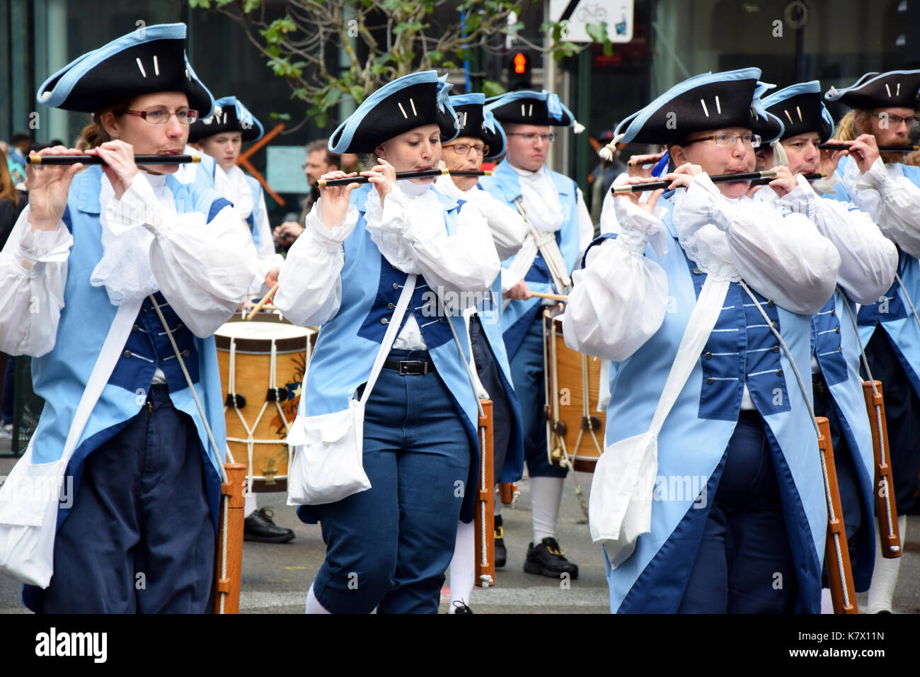 US groups parade in Brussels Stock Photo - Alamy