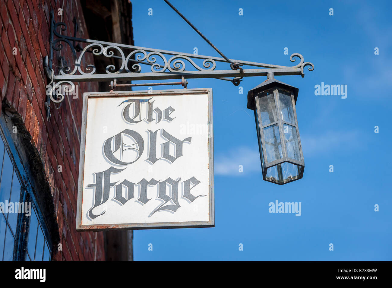 The Old Forge sign. Storrington, West Sussex, England, United Kingdom ...