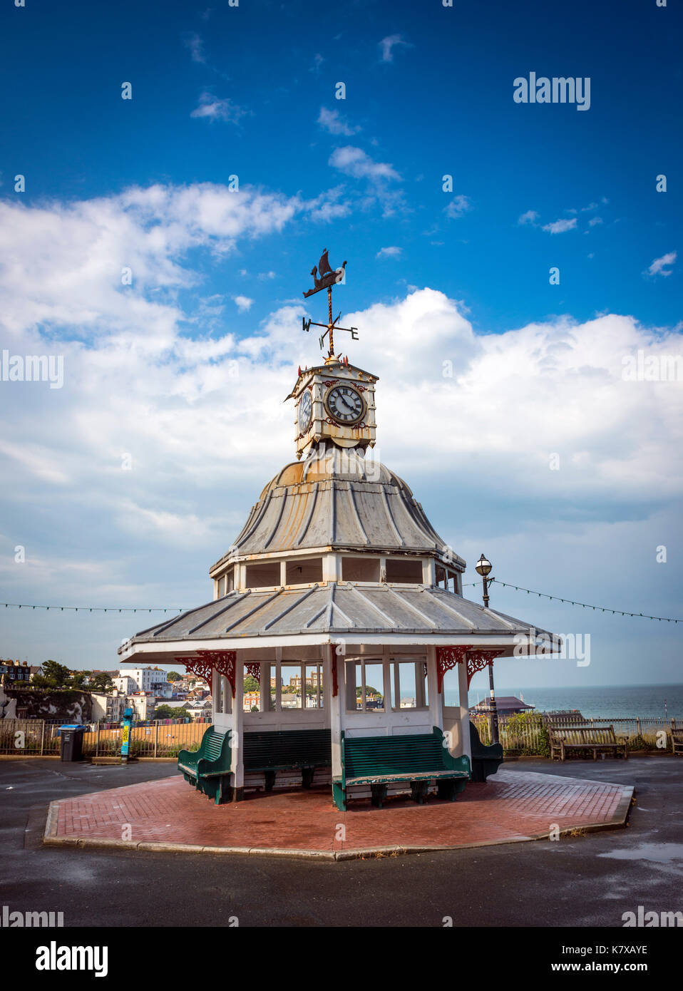 Broadstairs Victorian seafront shelter, Kent, UK Stock Photo - Alamy
