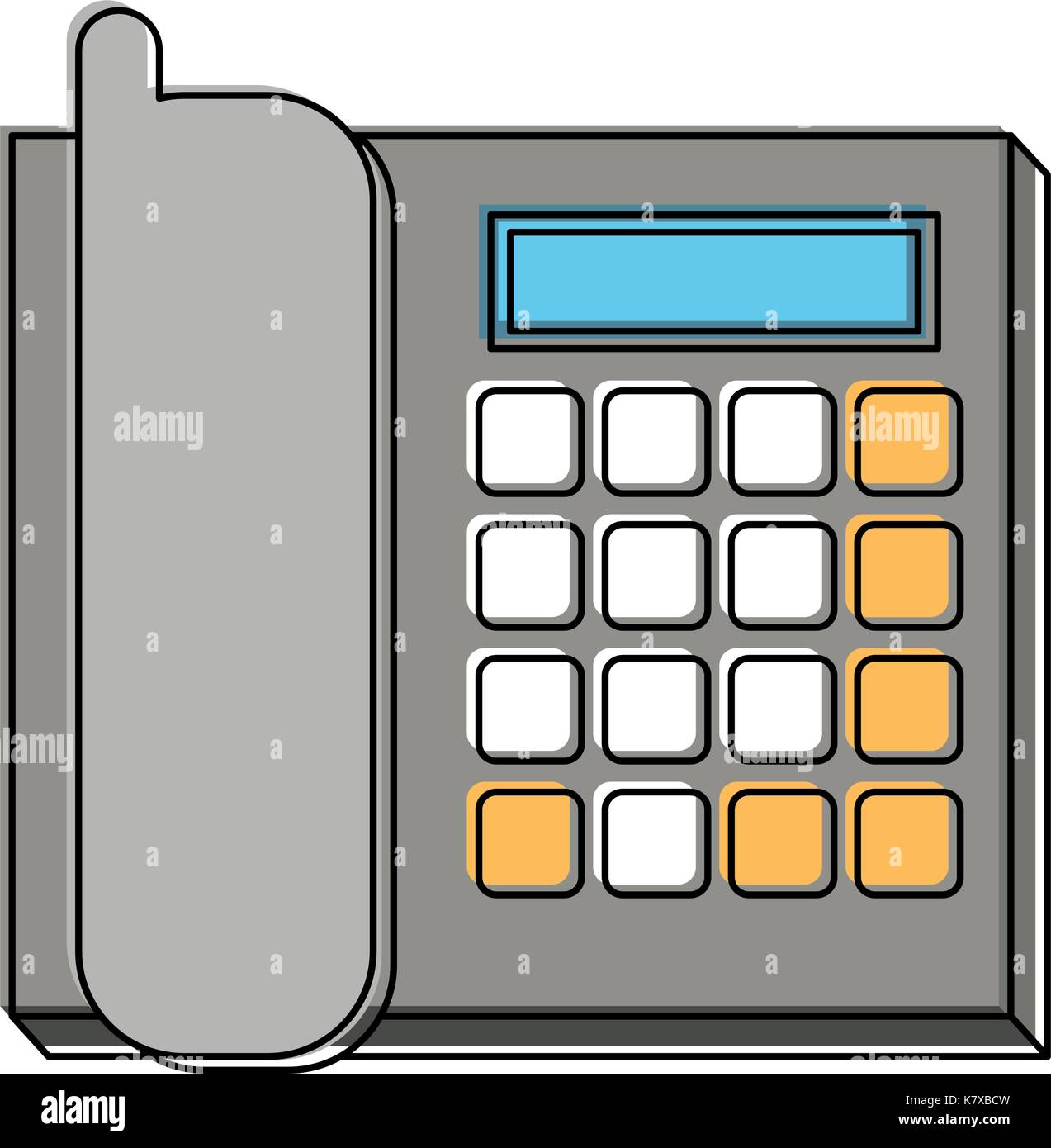 office landline phone icon image Stock Vector Image & Art - Alamy