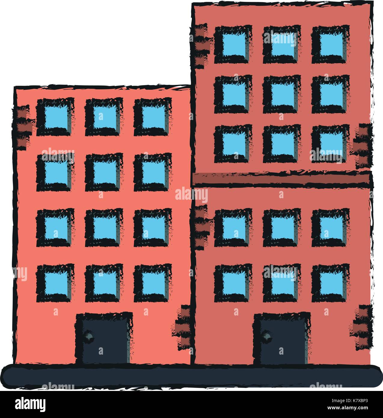 old brick building icon image Stock Vector Image & Art - Alamy