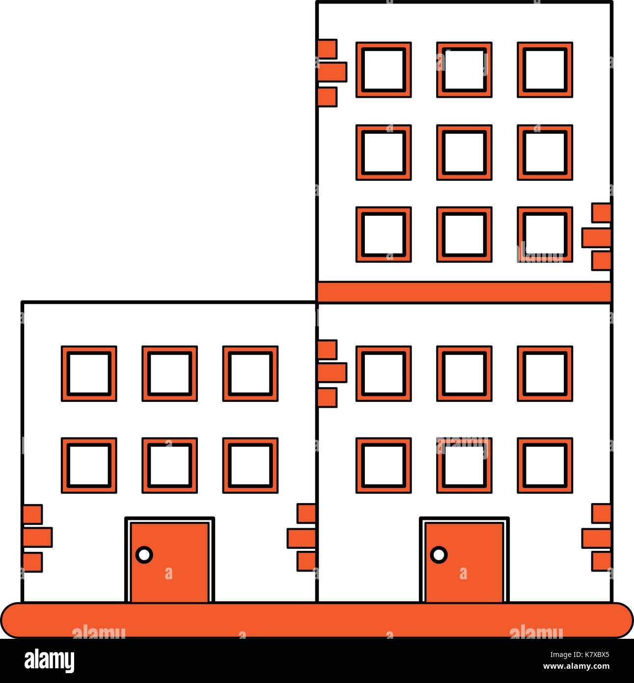 old brick building icon image Stock Vector Image & Art - Alamy