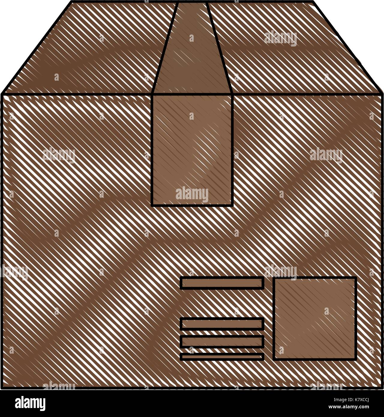 Box cardboard isolated Stock Vector Image & Art - Alamy