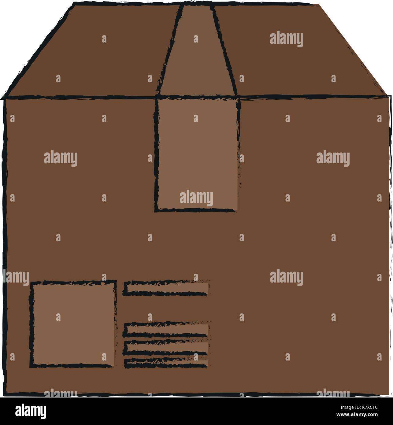 Box cardboard isolated Stock Vector Image & Art - Alamy