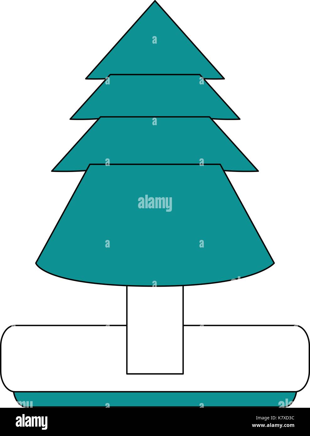 Blue pine tree leaves Stock Vector Images - Alamy