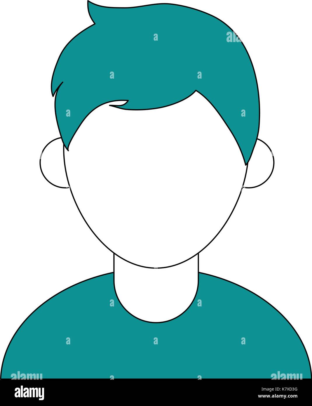 Man faceless cartoon Stock Vector Image & Art - Alamy