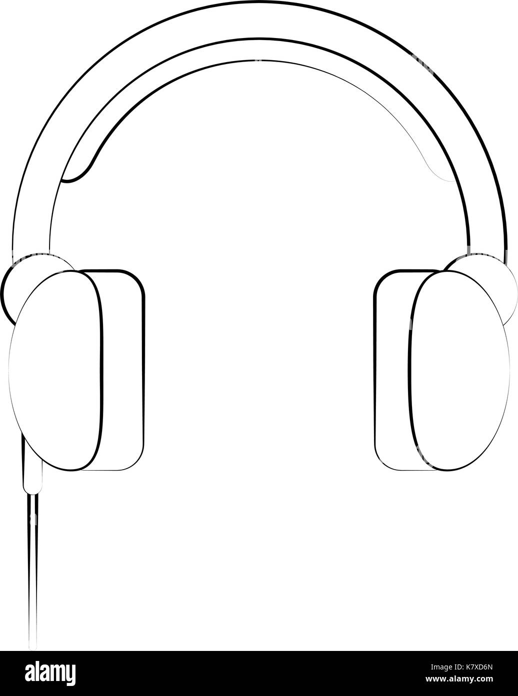 Microphone wire icon digital Black and White Stock Photos & Images - Alamy