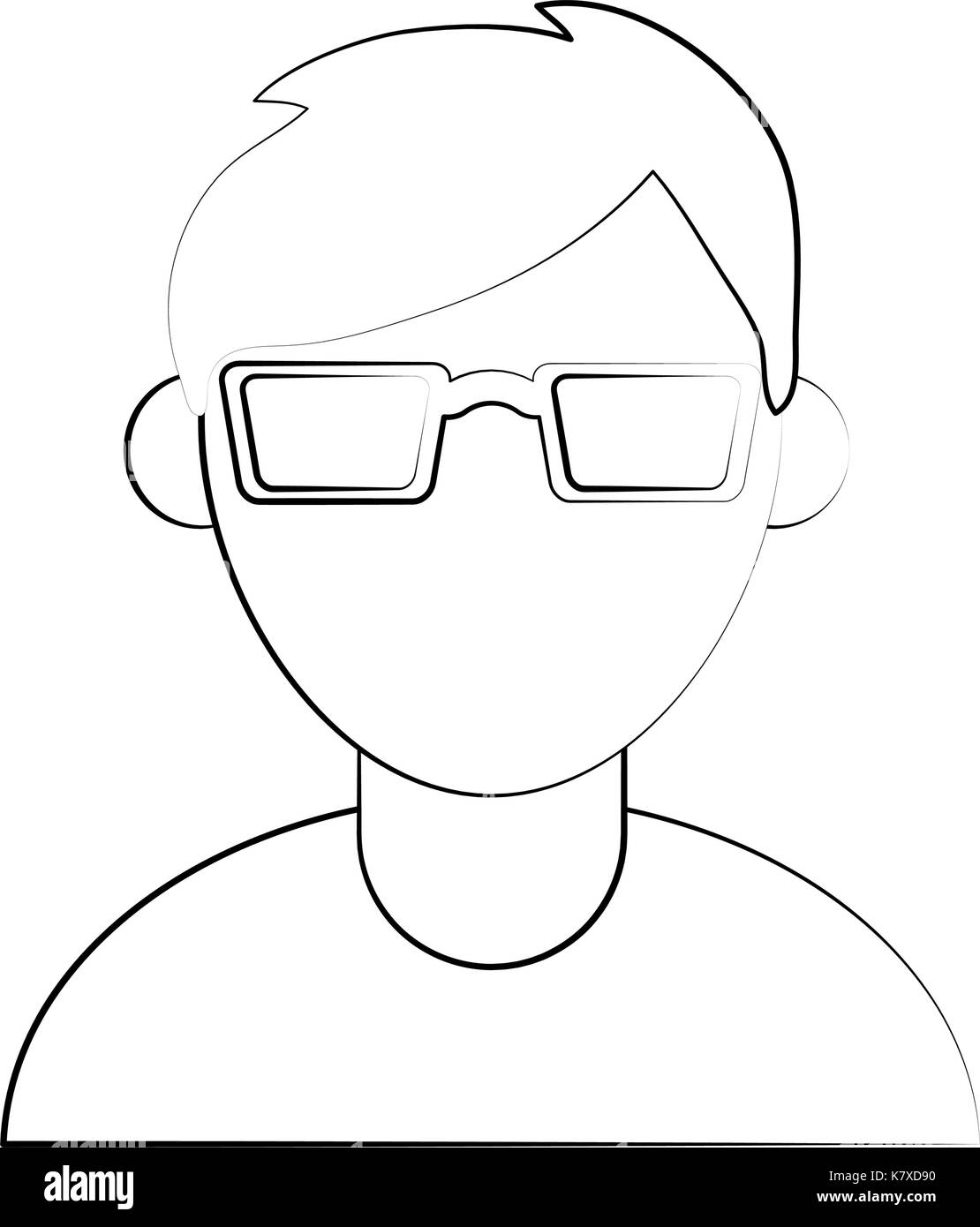 Man faceless cartoon Stock Vector Image & Art - Alamy