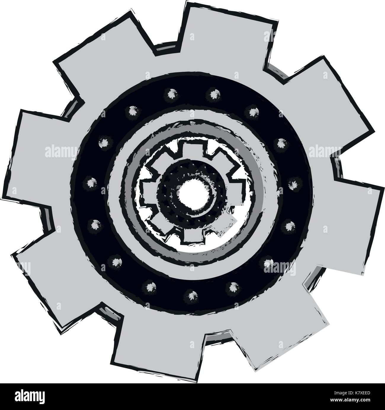 single gear icon image Stock Vector Image & Art - Alamy