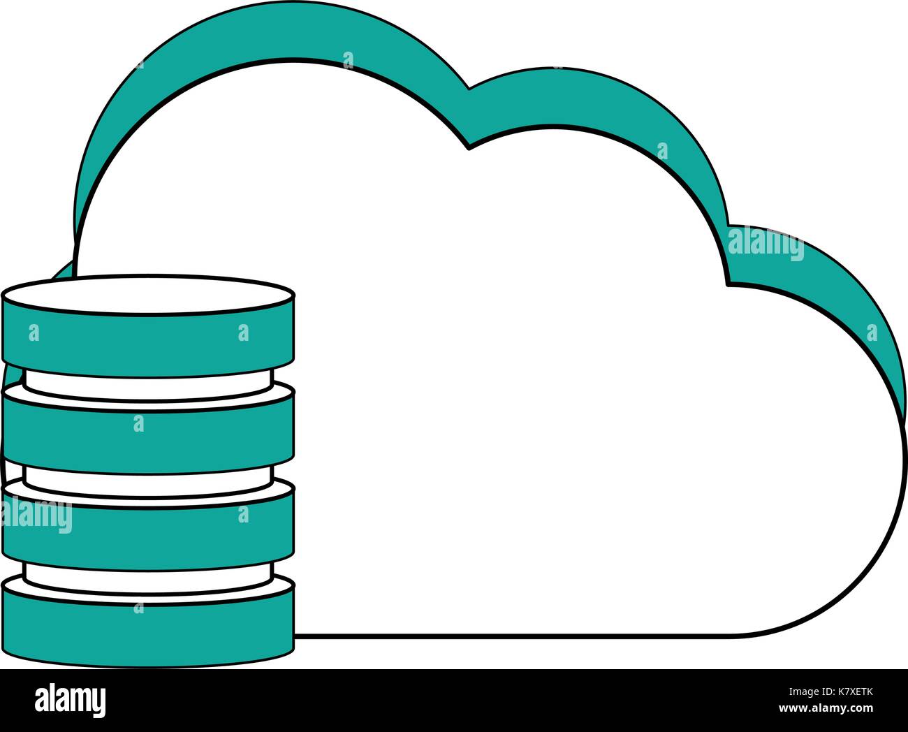 cloud storage icon image Stock Vector Image & Art - Alamy