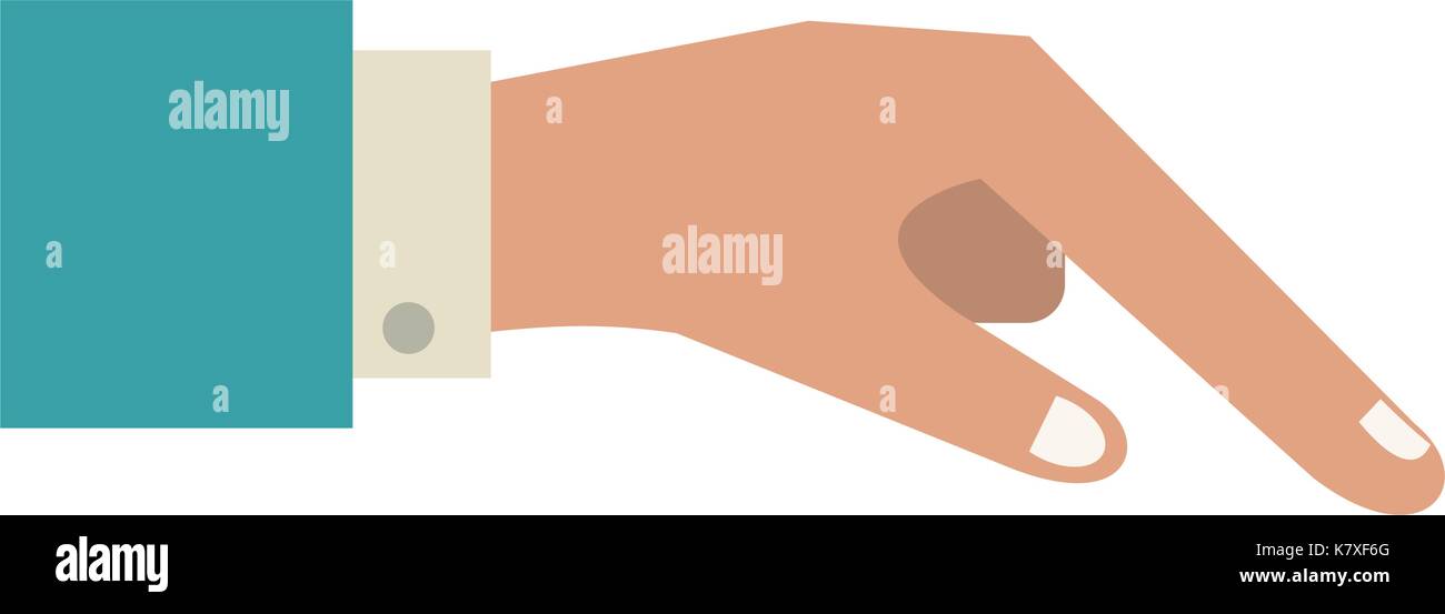 hand pointing with index finger sideview icon image Stock Vector Image ...