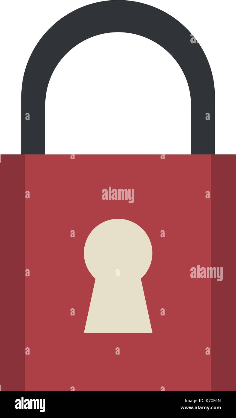 safety lock with keyhole on front icon image Stock Vector Image & Art ...