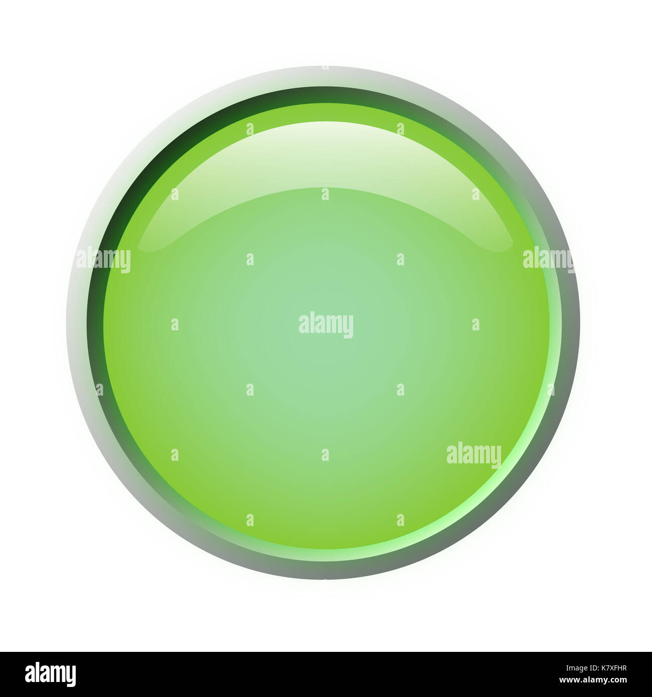Green isolated vector, glossy web button. Beautiful internet button ...