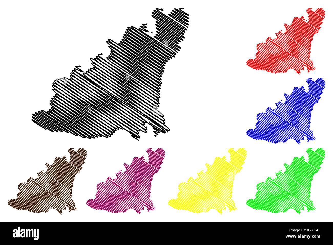 Guernsey outline silhouette map illustration hi-res stock photography ...