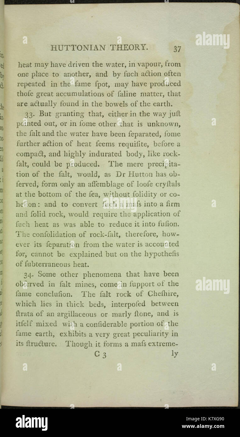 James hutton 'theory of the earth hi-res stock photography and images ...