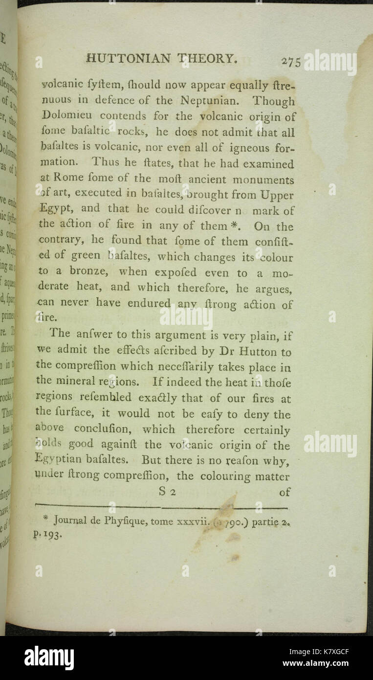 James hutton 'theory of the earth hi-res stock photography and images ...
