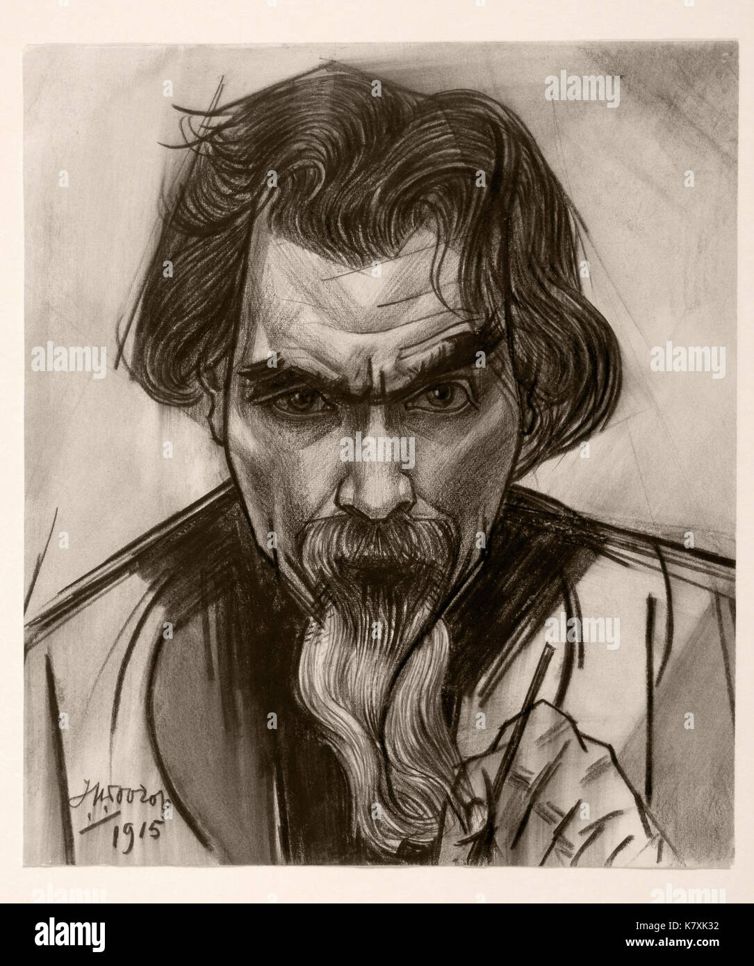 Jan Toorop, Zelfportret, 1915 Stock Photo - Alamy