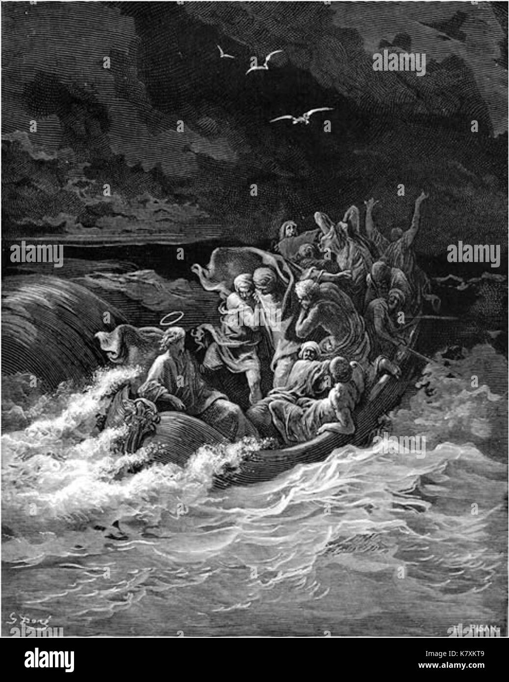 Jesus calming the storm hi-res stock photography and images - Alamy