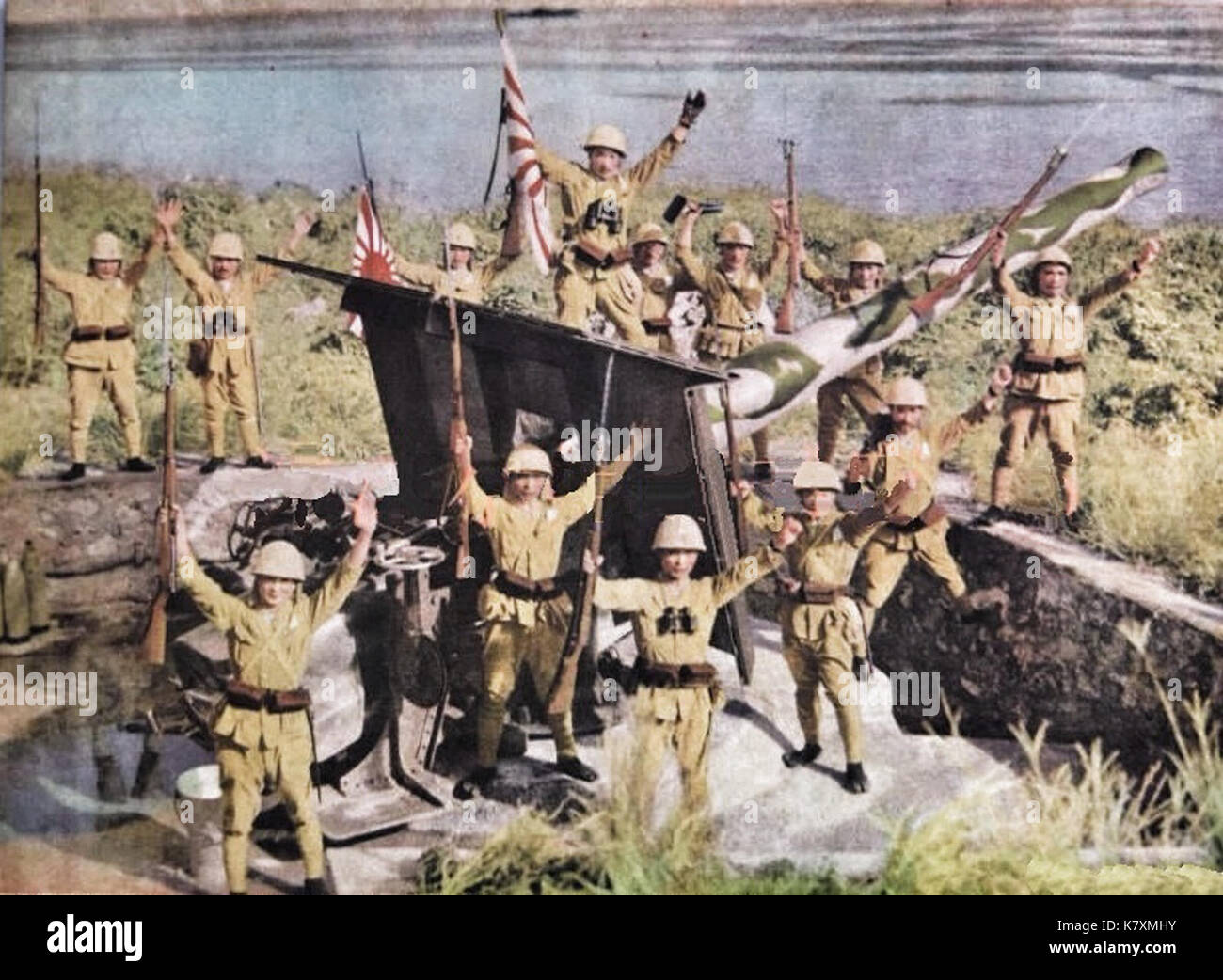 Japanese Marines in Christmas Island 1942 Stock Photo - Alamy