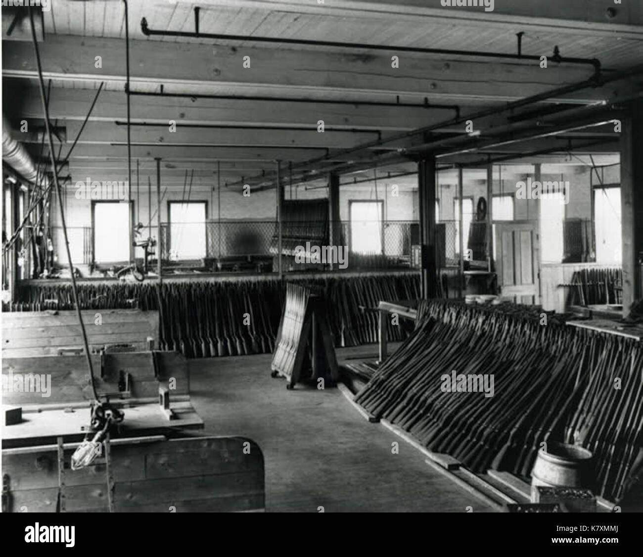 Interior view of the Ross rifle factory around 1905 Stock Photo - Alamy