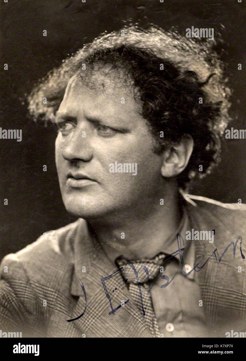 Jacob Epstein photo by George Charles Beresford 1921 Stock Photo - Alamy