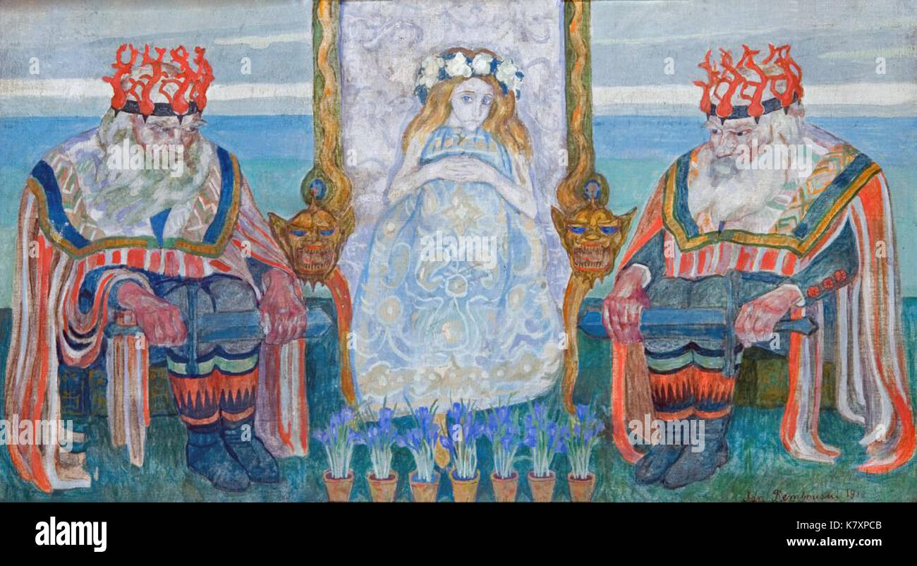 Jan Rembowski Zaczarowana dzieweczka II 1913 Stock Photo - Alamy