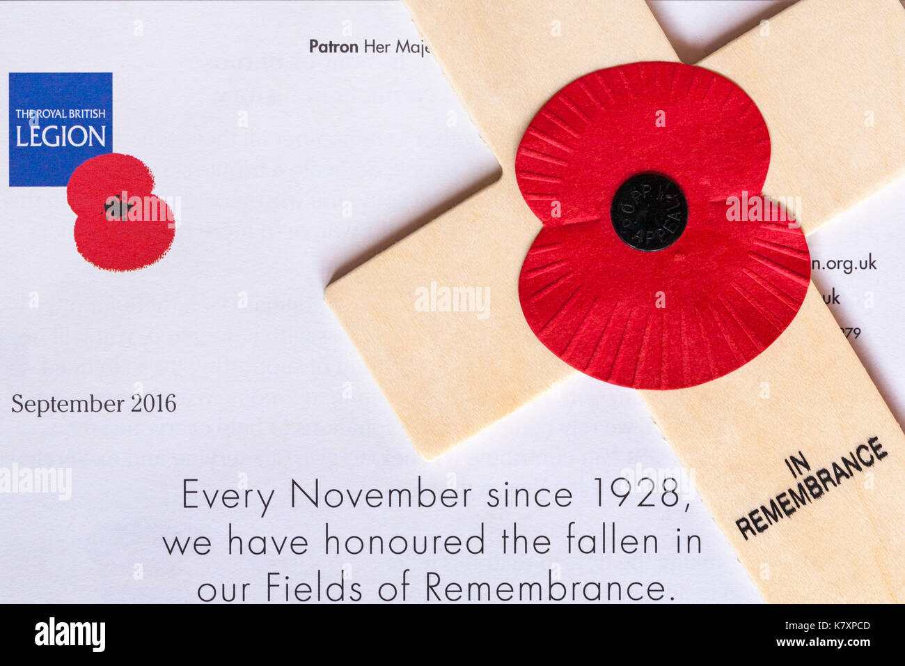 The royal british legion poppy logo hi-res stock photography and images ...