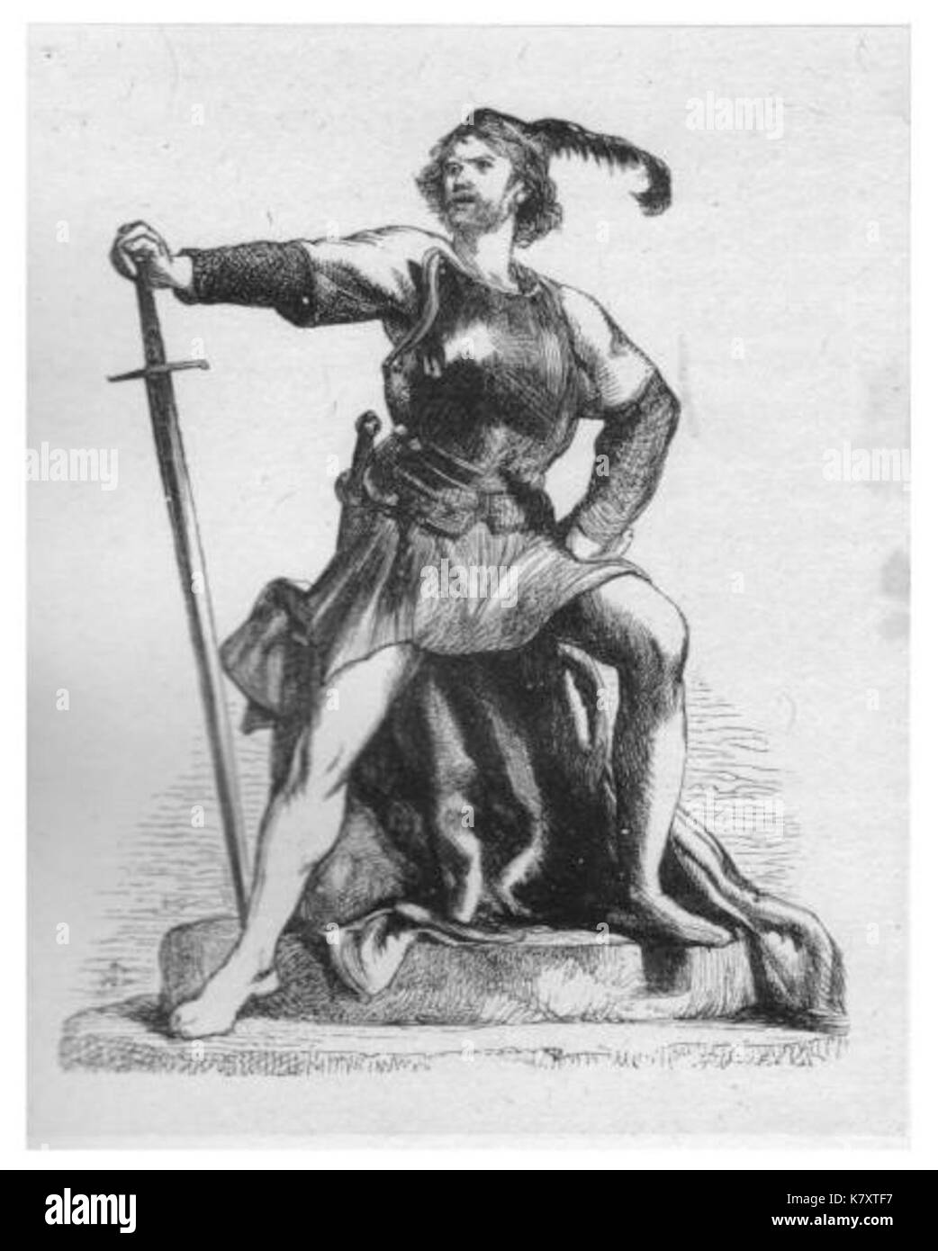 Jack Cade on London Stone Stock Photo - Alamy