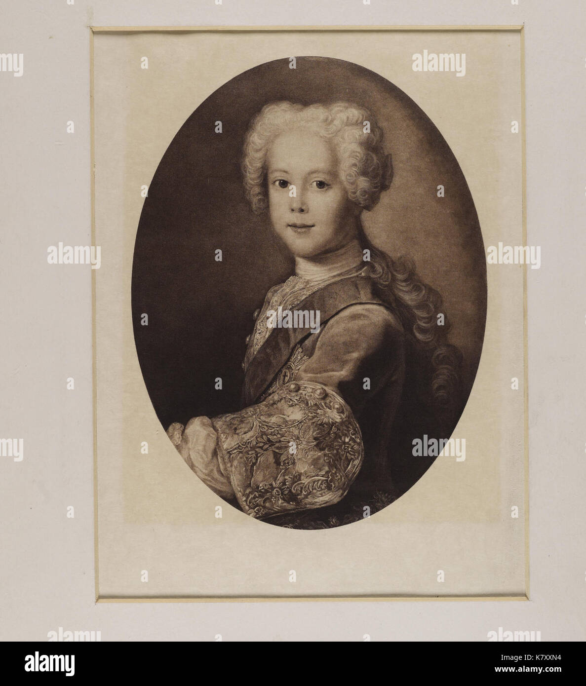 Jacobite broadside Portrait of Prince Henry as a boy 02 Stock Photo - Alamy