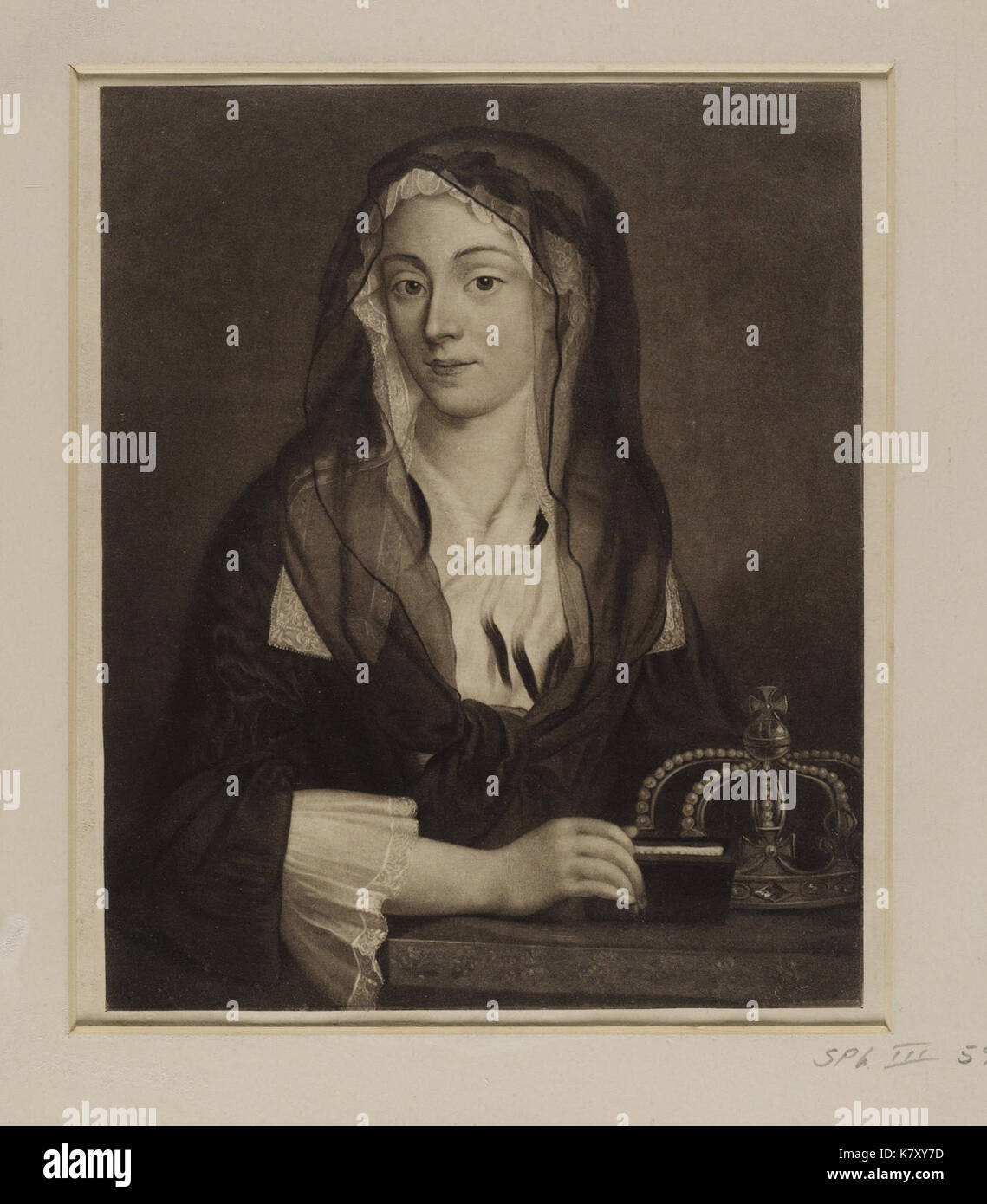 Jacobite broadside Portrait of Princess Maria Clementina 08 Stock Photo ...