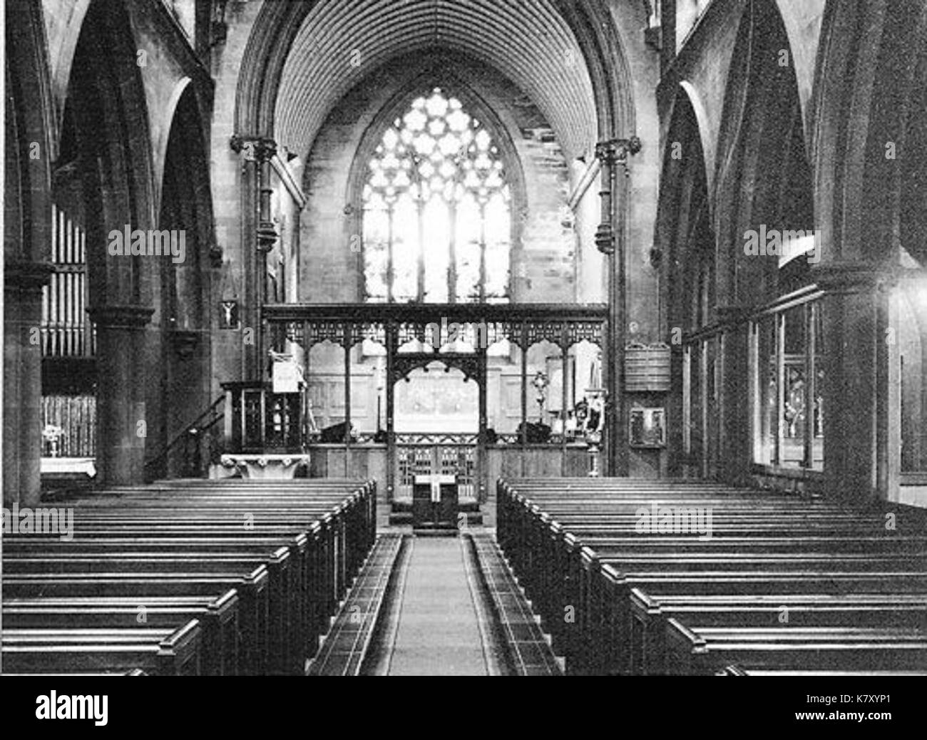 Interior of St Marys Church Halifax Stock Photo - Alamy