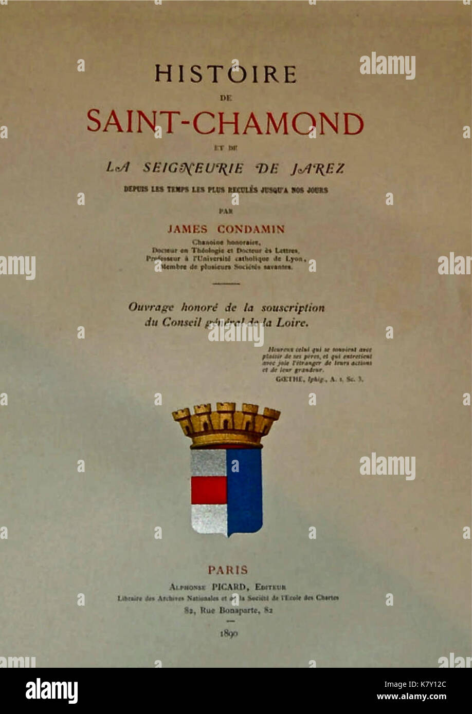 Saint chamond map hi-res stock photography and images - Alamy