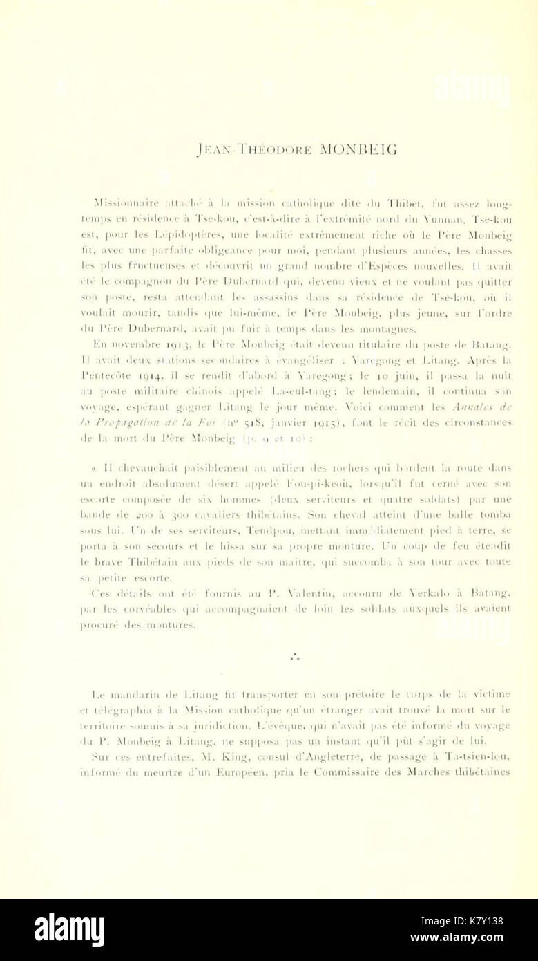 A historical document or text related to the works of Jean Theodore ...