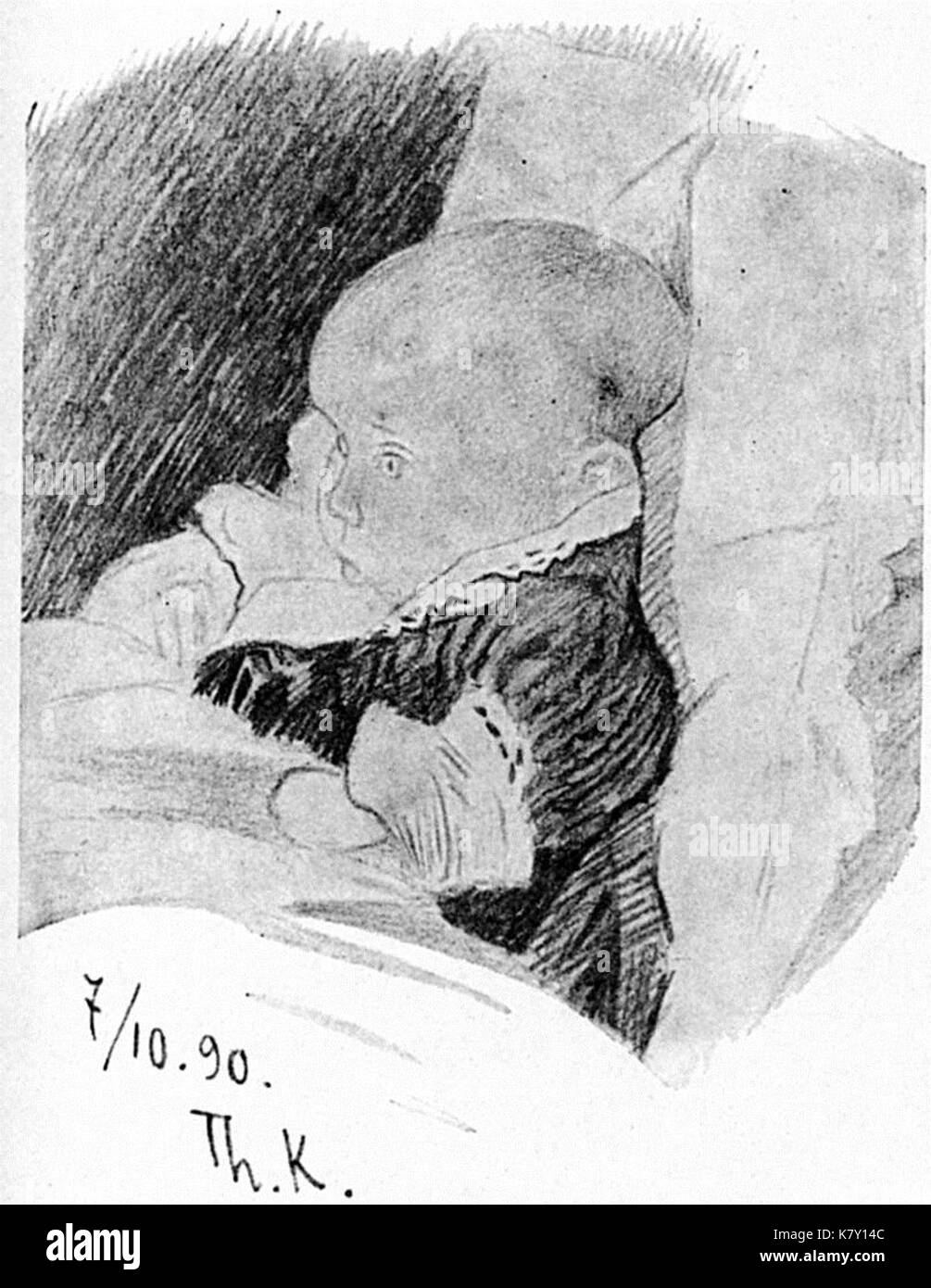 Ingrid portrait of baby 1890 Stock Photo - Alamy