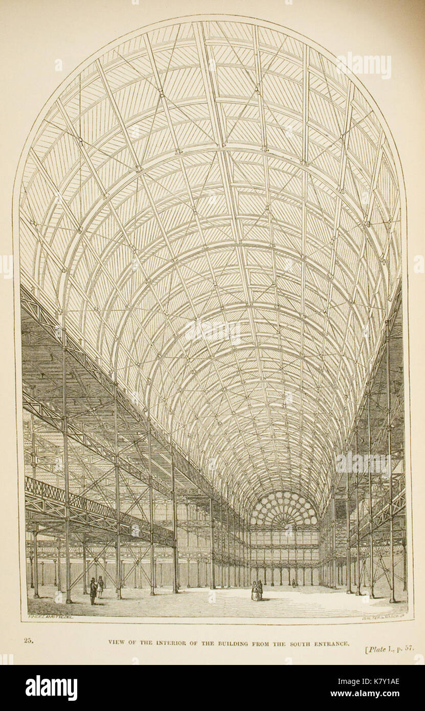 Inside View of the Structure of the Crystal Palace Stock Photo - Alamy