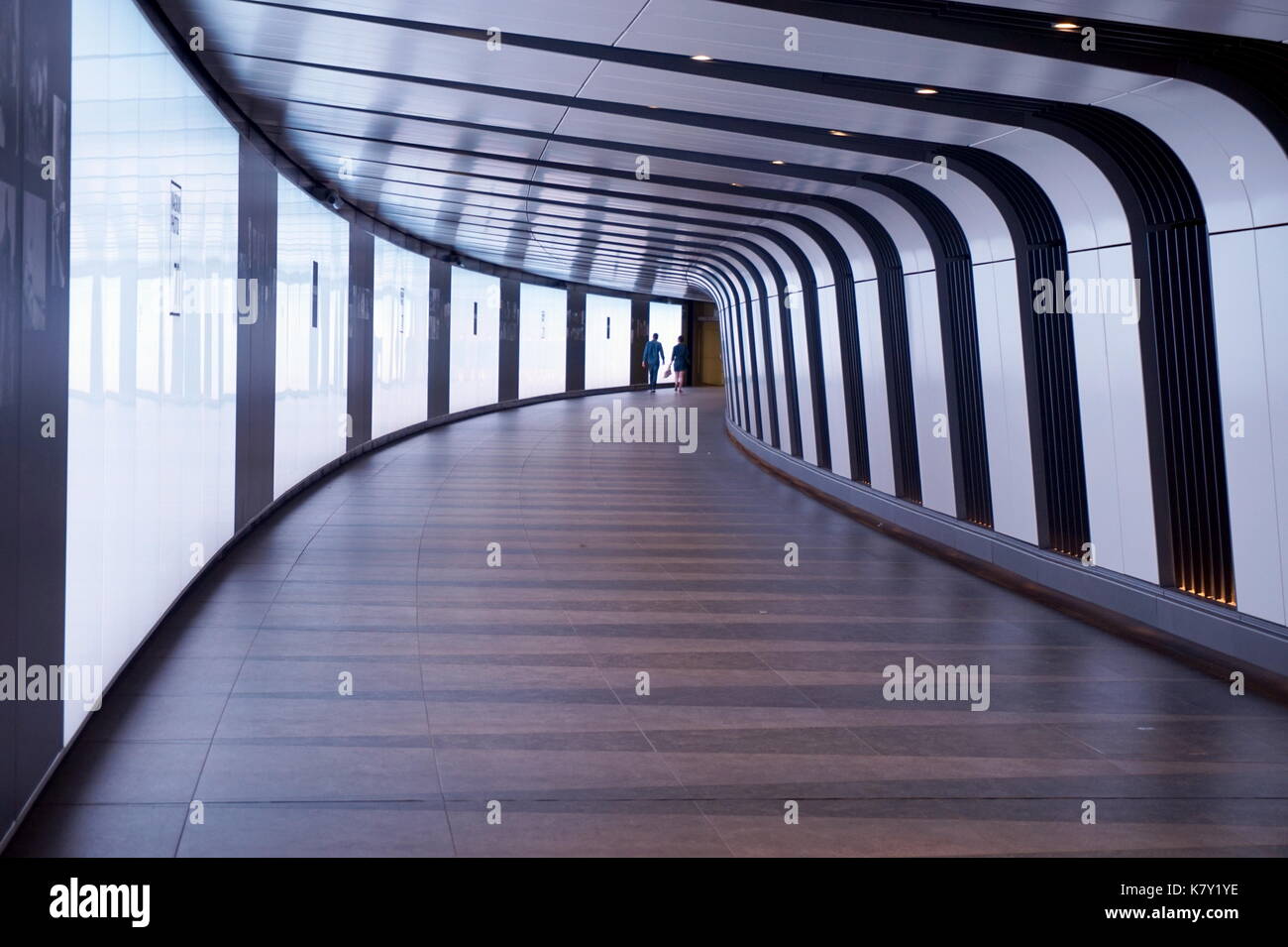 Underground passage from King's Cross St Pancras from St Pancras Square ...