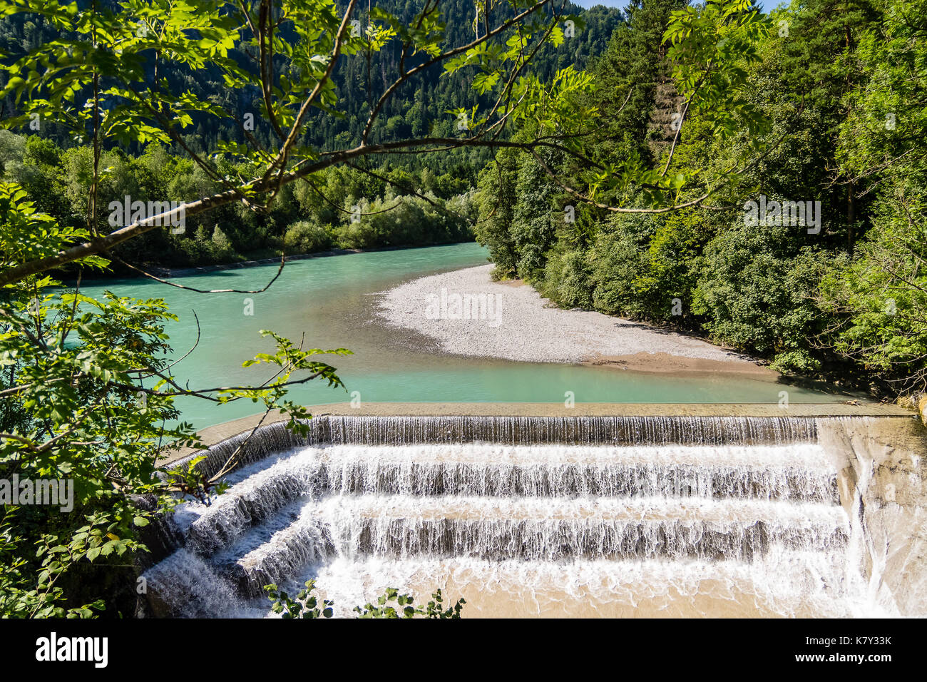 Waterfall lechfall river lech fussen hi-res stock photography and ...