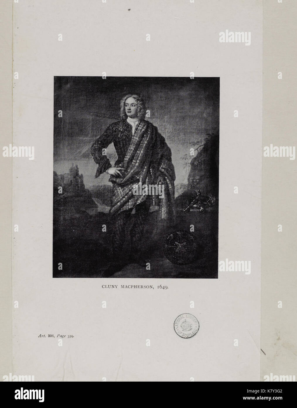 Jacobite broadside Cluny Macpherson, 1649 Stock Photo - Alamy