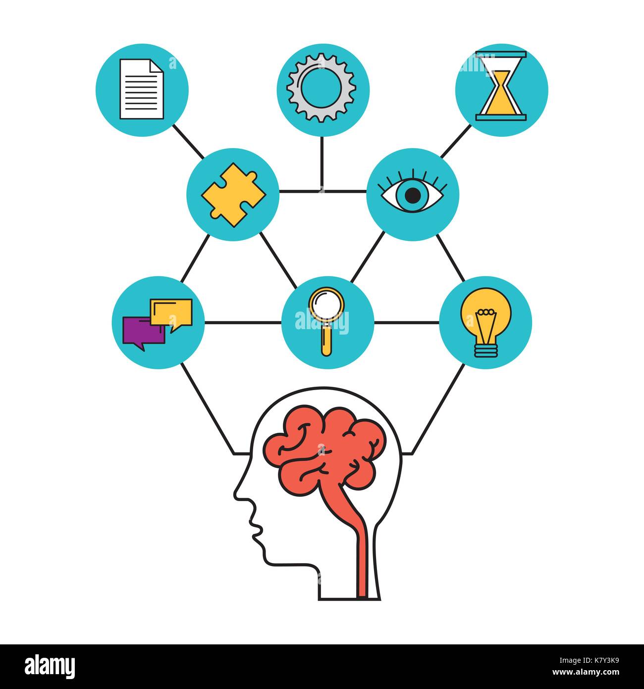human head brain creative idea inspiration Stock Vector Image & Art - Alamy