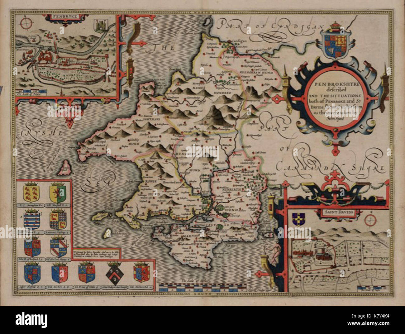 Map of pembroke hi-res stock photography and images - Alamy