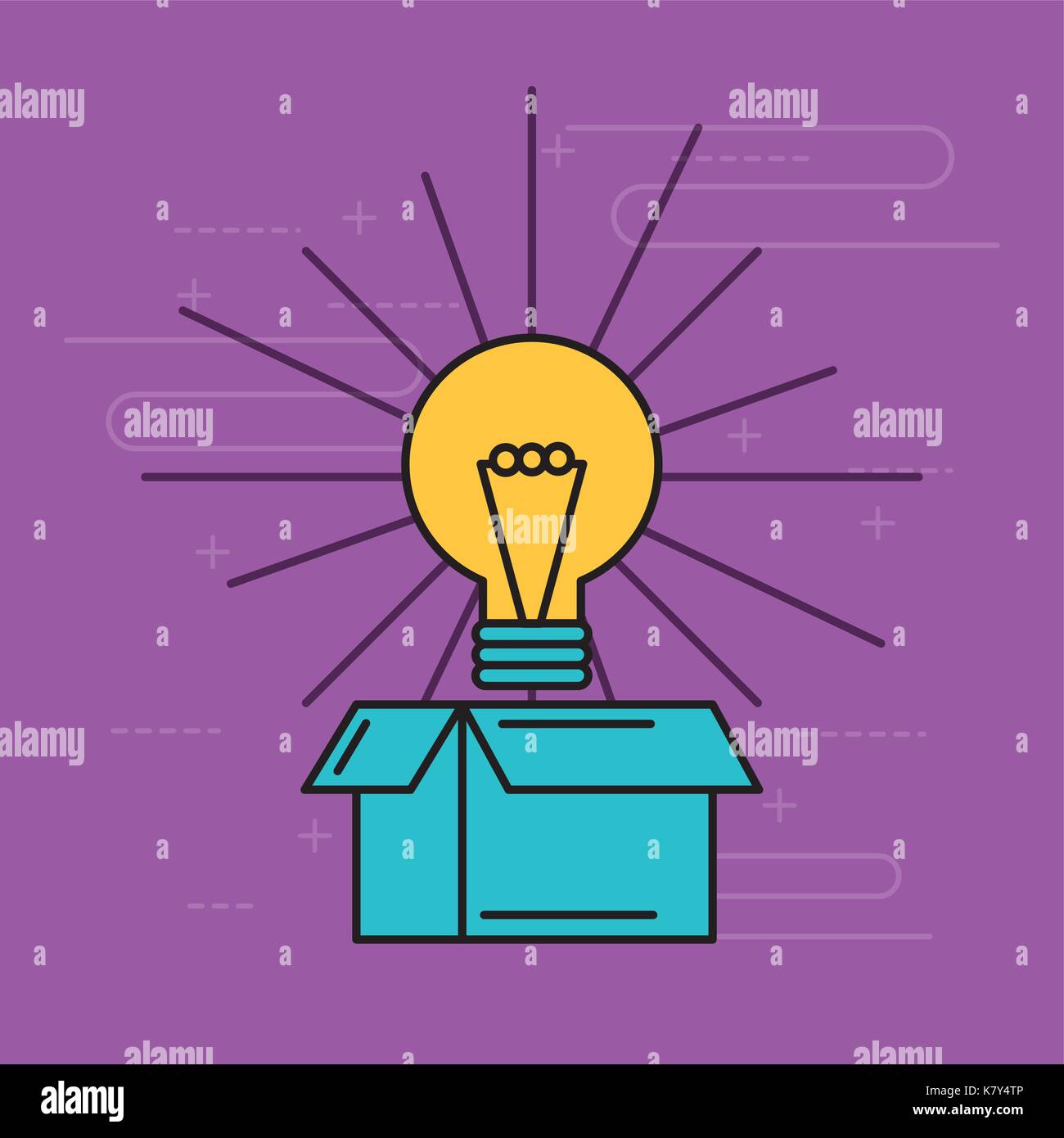 cardboard box idea creative innovation concept Stock Vector Image & Art ...