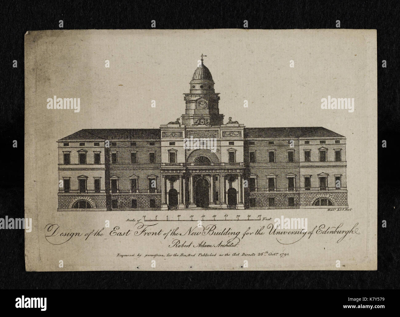 Jacobite broadside Design of the east from University of Edinburgh ...