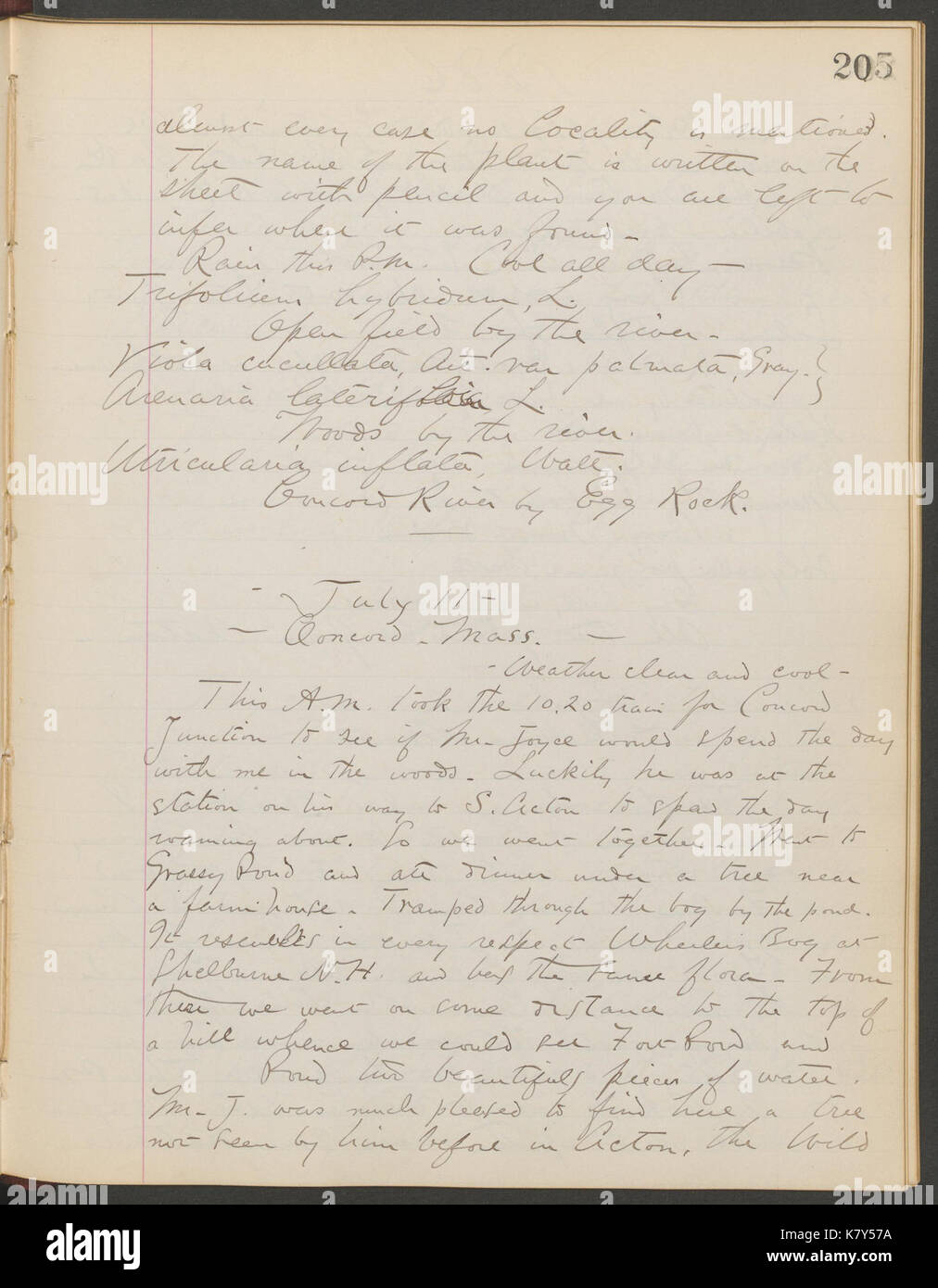 Historical journal entries hi-res stock photography and images - Alamy