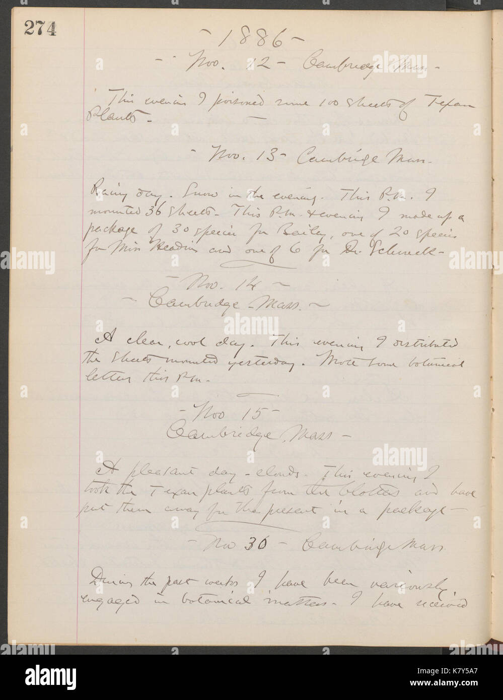 1886 journal hi-res stock photography and images - Alamy