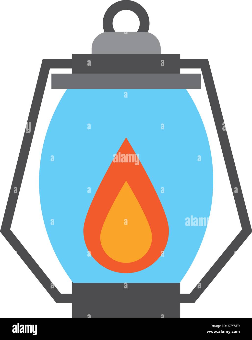 kerosene lamp light camping antique flat Stock Vector Image & Art - Alamy