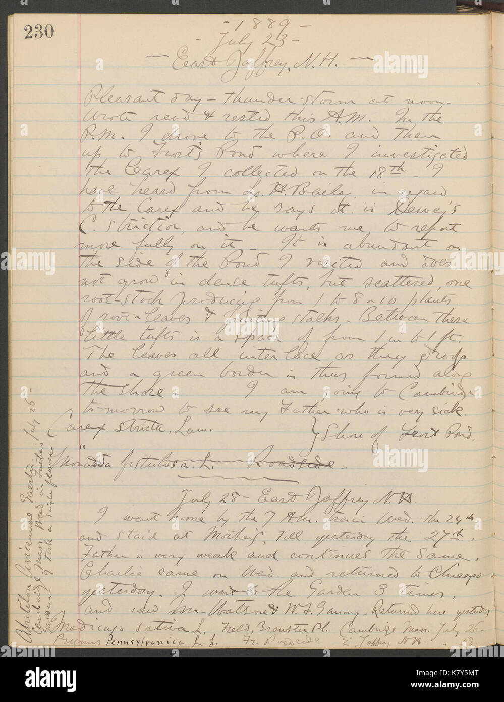 1800s journal hi-res stock photography and images - Alamy