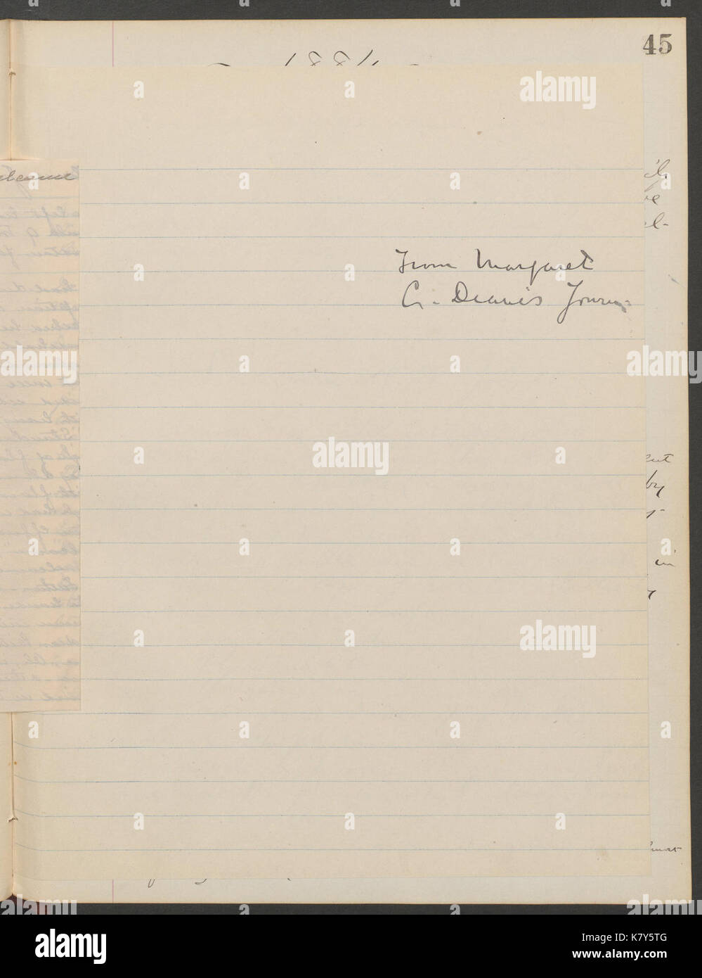 Journal,1882 1885 (Page insert) BHL40341608 Stock Photo - Alamy